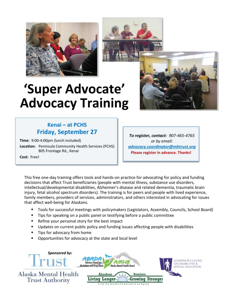 ‘Super Advocate’ Advocacy Training | Recover Alaska